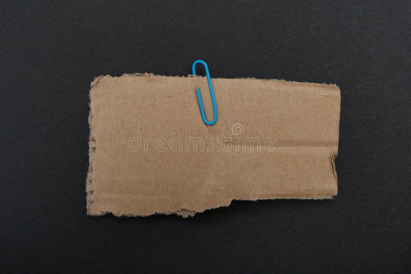 Cardboard with Red Clip stock image. Image of list, close - 5149691