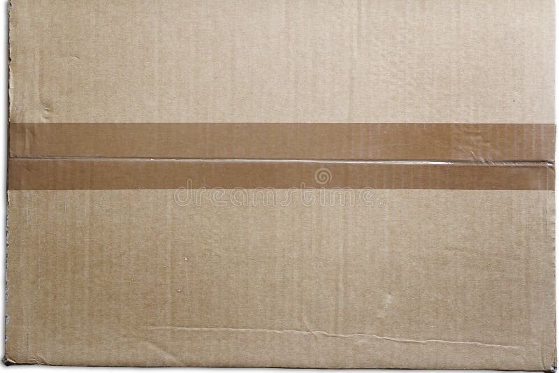 Cardboard Box With Tape Texture