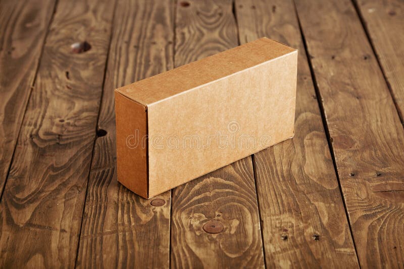 Cardboard Craft Package Box and Bag Set Stock Photo - Image of delivery ...