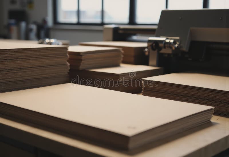 Cardboard Die Cutting Machine Producing Custom Packaging Materials ...