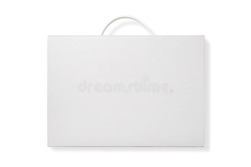 Cardboard Document Case Isolated on White Stock Photo - Image of ...