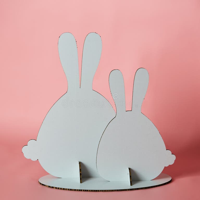 The Cardboard Easter Background. Cardboard Easter Decoration. Stock ...