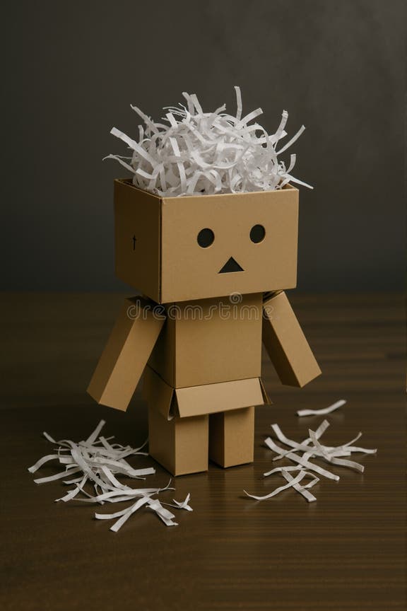 Cardboard Figure with Threads Stock Photo - Image of artistic, simple ...