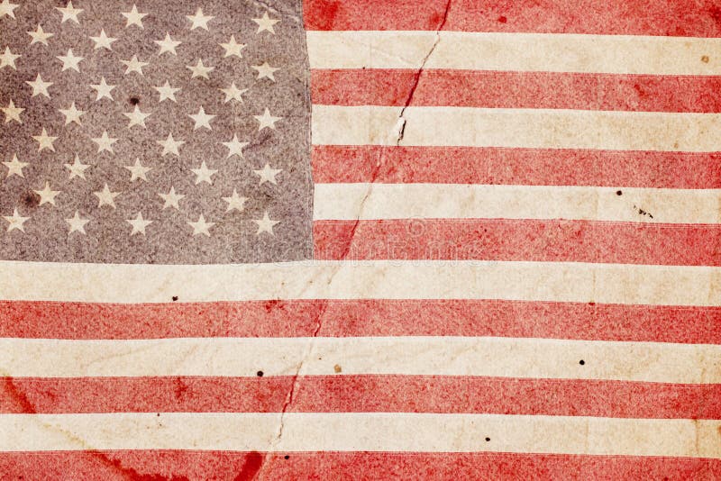 Cardboard Material with American Flag Stock Photo - Image of washed ...