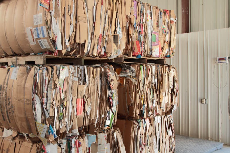 Cardboard Flattened for Recycling Editorial Image - Image of dumped ...