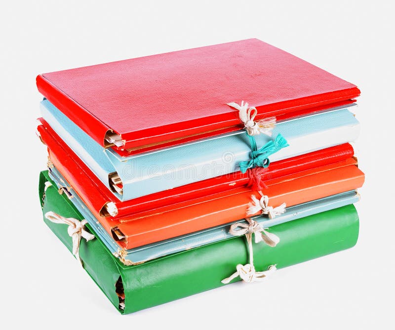 Cardboard folders stock photo. Image of paper, portfolio - 12519830