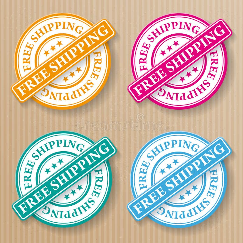 Cardboard Free Shipping Background Stock Vector - Illustration of paper ...