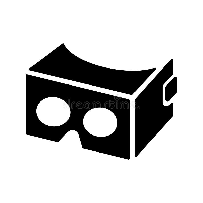 Cardboard, Google, Headset, Reality, Vr Icon. Black Vector Graphics ...