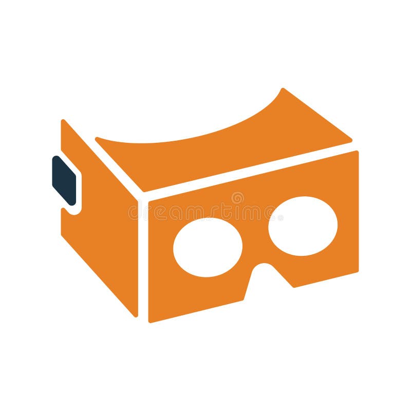 Cardboard, Google, Headset, Reality, Vr Icon. Editable Vector Logo ...