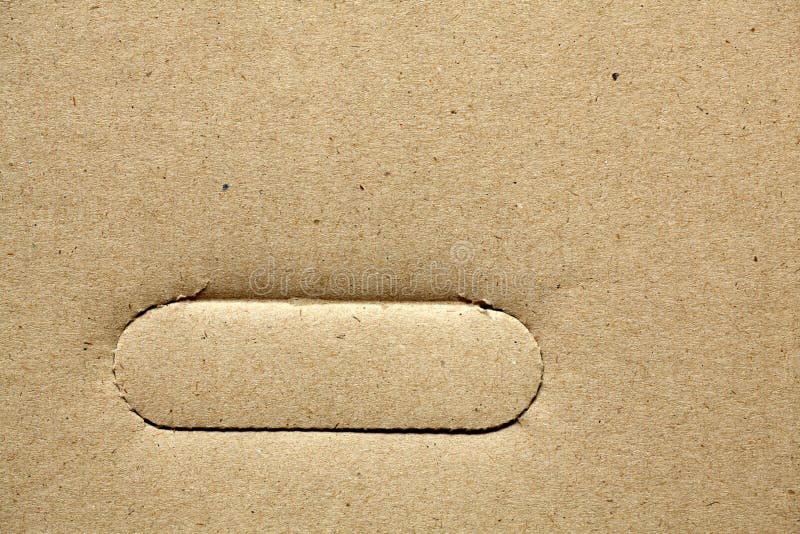 Cardboard Handle stock image. Image of edge, open, packaging - 17785777