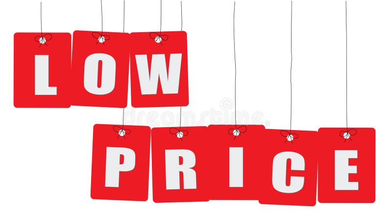 Cardboard Hanging - Colorful. Tags - Low Price. Stock Vector ...