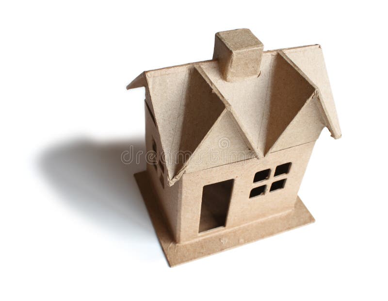 Cardboard House stock photo. Image of opening, high, estate - 22597494