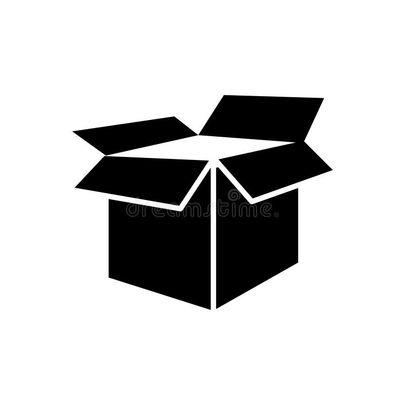 Cardboard Icon Flat Vector Template Design Trendy Stock Vector ...