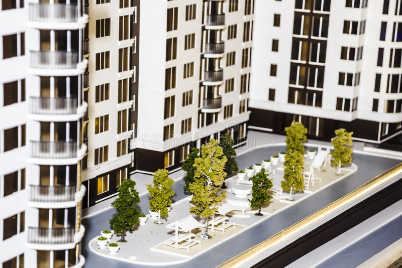 Cardboard Layout of the House Stock Image - Image of cardboard ...