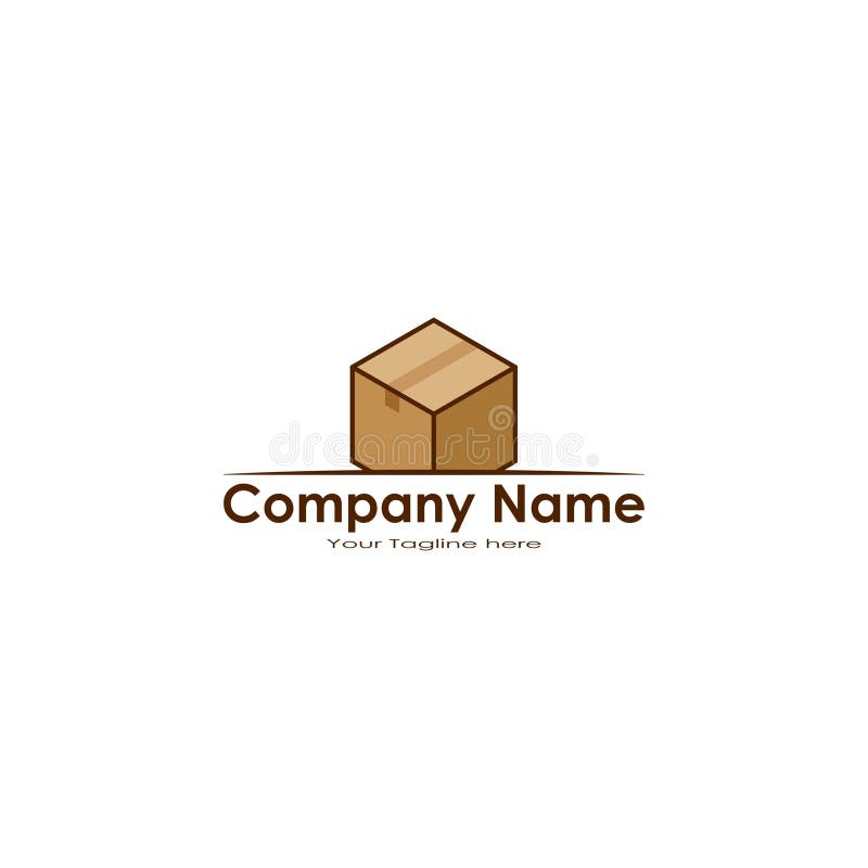 Cardboard Logo Design Vector Graphics Stock Vector - Illustration of ...