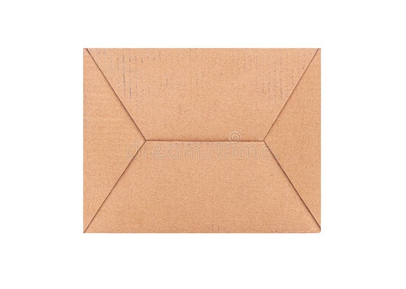 Cardboard Mail Box Isolated on White Background Stock Image - Image of ...