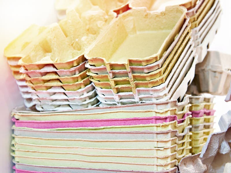 Cardboard pack for eggs stock photo. Image of ecology - 353143186