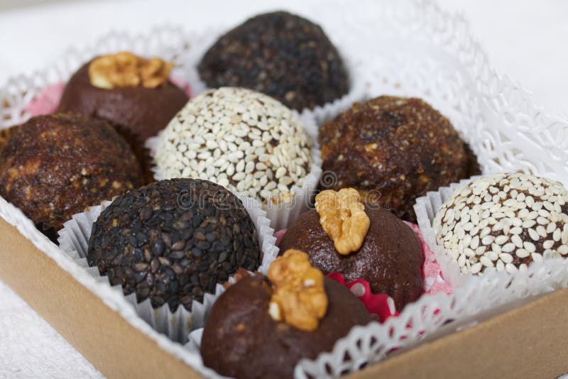 Cardboard Packaging with Dried Fruit and Nuts Sweets. Made at Home in ...