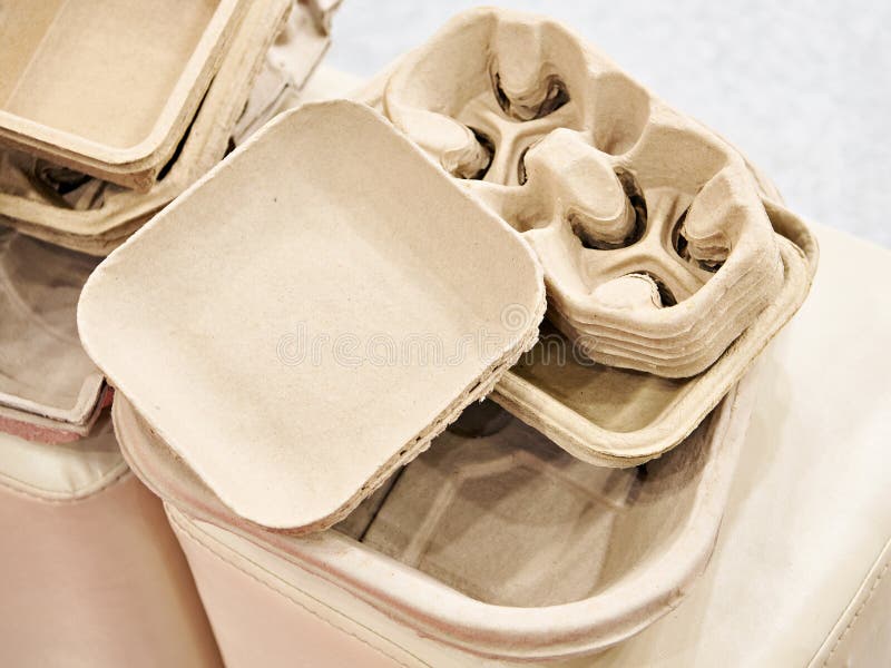 Cardboard Packaging for Food Products Stock Image - Image of natural ...