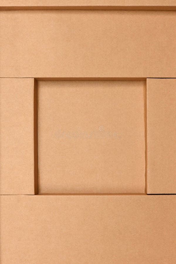 Cardboard Packaging. Cardboard Frame for Advertising Stock Image ...
