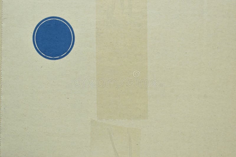 Cardboard Paper Box with Blue Circle, Packaging Industry Stock Photo ...