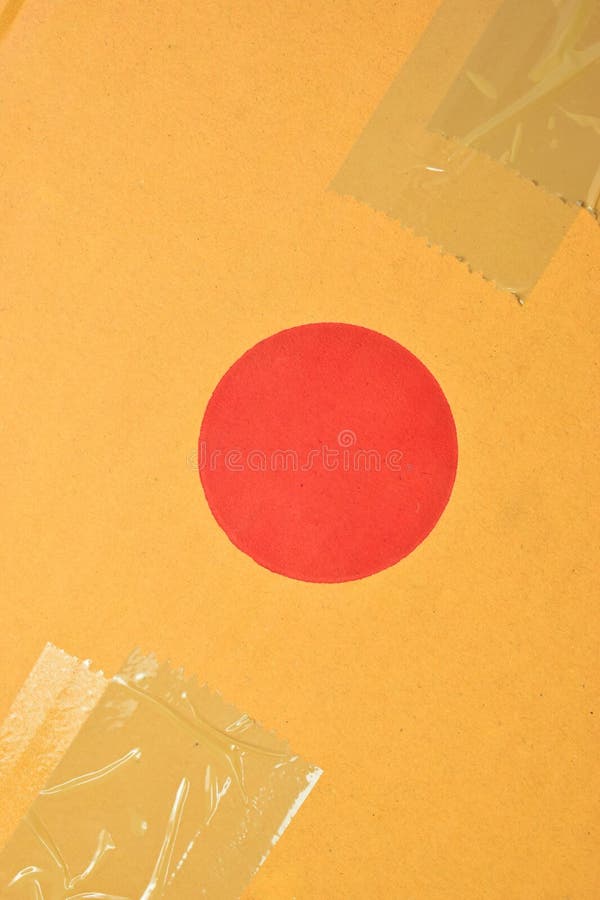 Cardboard Paper Box with Red Circle, Packaging Industry Stock Image ...