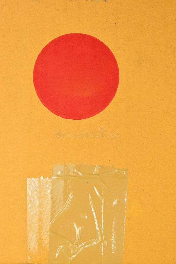 Cardboard Paper Box with Red Circle, Packaging Industry Stock Photo ...