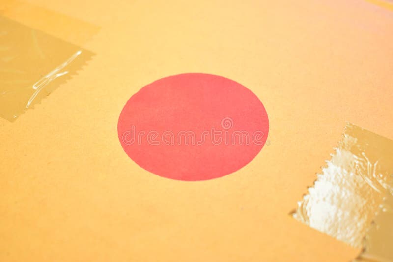 Cardboard Paper Box with Red Circle, Packaging Industry Stock Photo ...