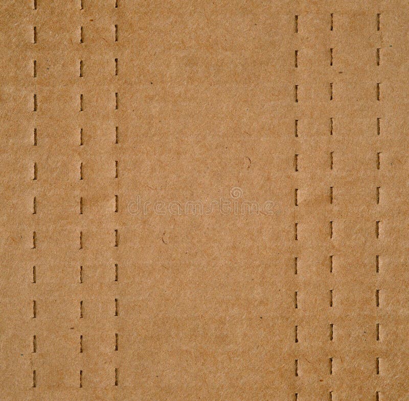Cardboard with Perforated Lines Stock Image - Image of paper, high ...