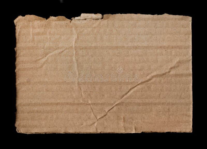 Cardboard piece stock image. Image of torn, cardboard - 52366615