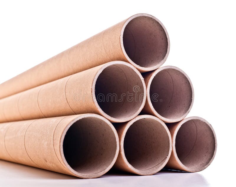 Cardboard pipe stock image. Image of pipe, recycling - 50328697