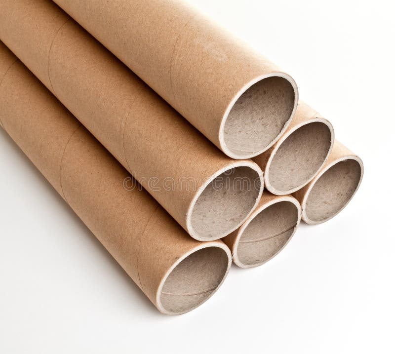 Cardboard pipe stock image. Image of pipe, recycling - 50328697