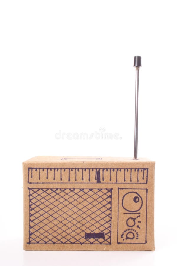 Cardboard radio stock image. Image of sound, metal, stations - 38602801