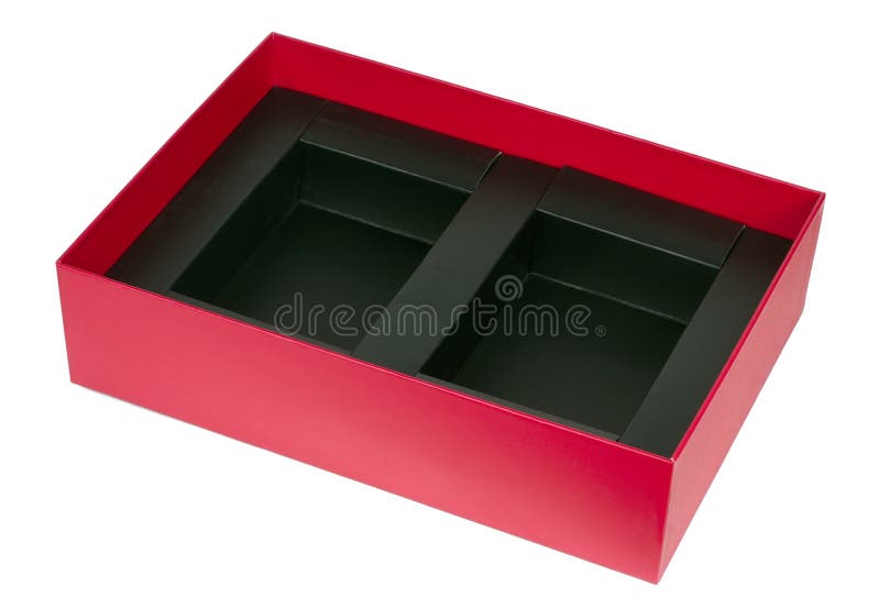 Cardboard red box stock image. Image of retail, blank - 53794995