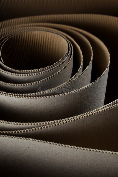 Cardboard roll stock photo. Image of texture, waves, roll - 22314196