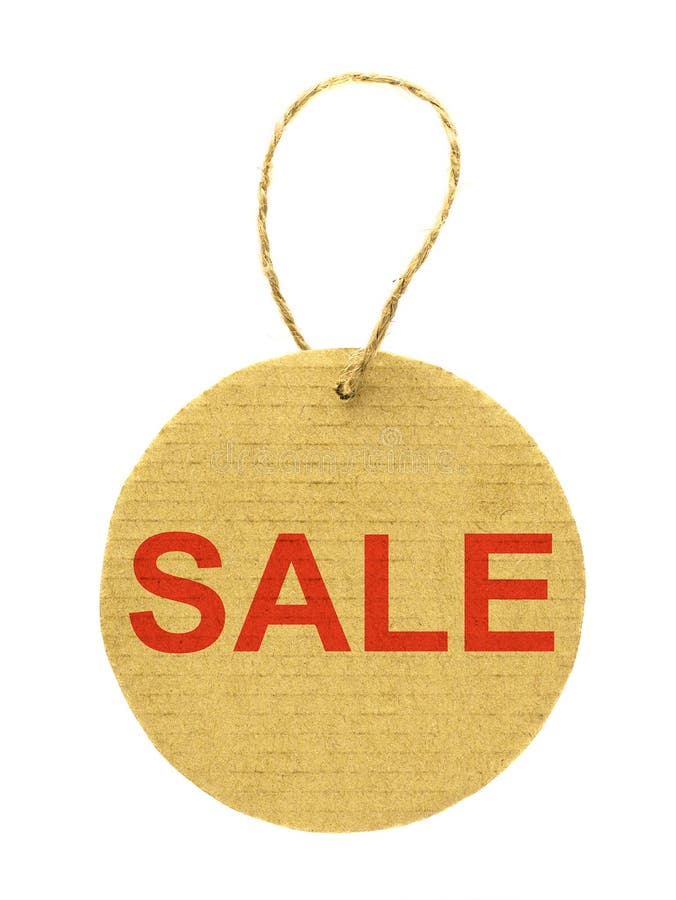 Cardboard sale tag stock image. Image of price, textured - 57140915