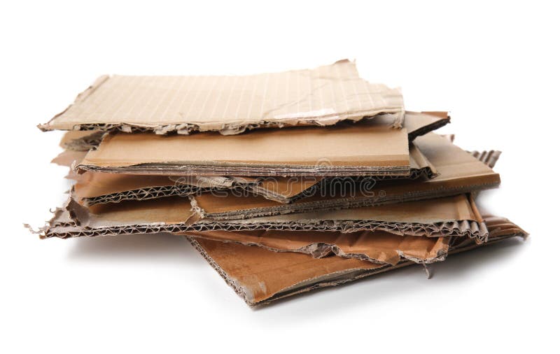 A Cardboard Sheets in Stack. Perforated Sheets of Corrugated Cardboard ...