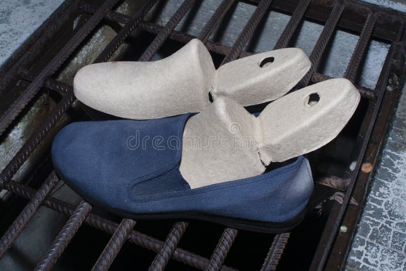 Cardboard Shoe Tree or Insert Accessory Stock Image - Image of footwear ...