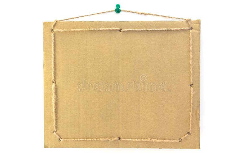 Cardboard sign stock image. Image of weathered, torn, surface - 5837341