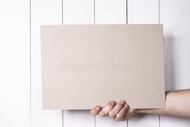 A cardboard sign stock photo. Image of empty, concept - 238567526