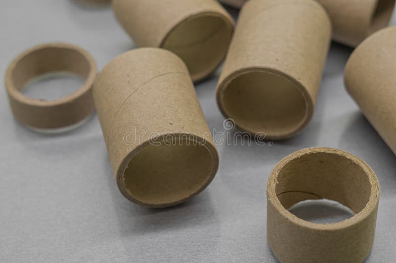 Cardboard Spools for Winding. Reels Made of Cardboard. Background of ...