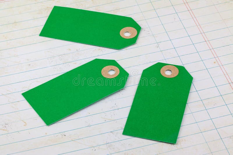 Set of Cardboard Tags stock photo. Image of beige, isolated - 4954760