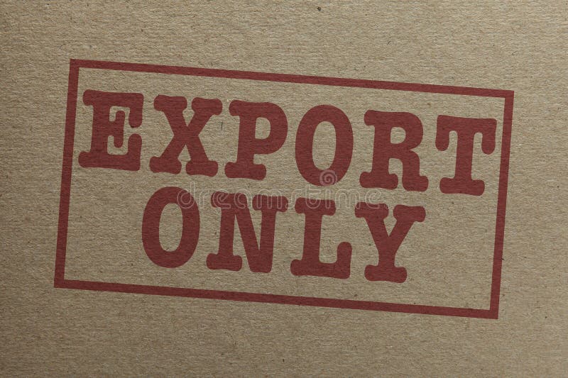 Cardboard Texture with Export only Text Stock Image - Image of paper ...