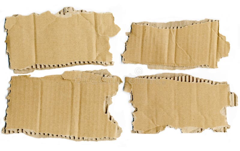 Cardboard torn pieces stock image. Image of sign, ruined - 130264935