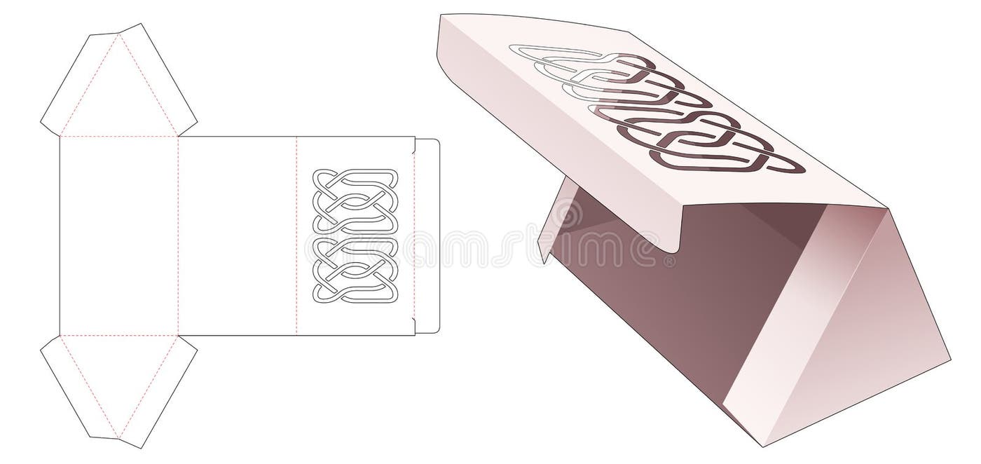 Flip Die Cut Template Design Stock Illustrations – 226 Flip Die Cut ...