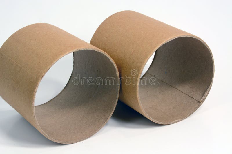 Cardboard tubes stock image. Image of short, round, paking - 53091855