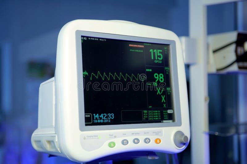 Cardiac monitor stock photo. Image of digital, life, doctor - 23027808