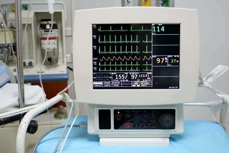 Hearth monitoring system stock photo. Image of medical - 657584