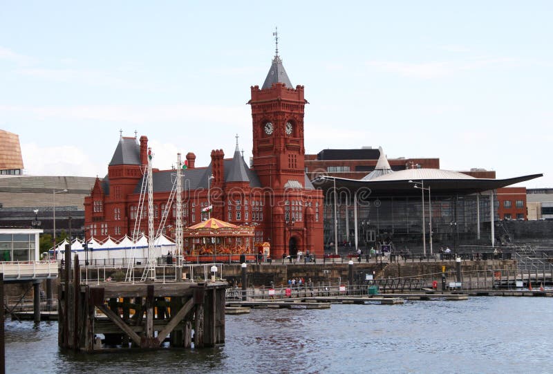 Cardiff bay stock photo. Image of cardiff, wales, pier - 10357336