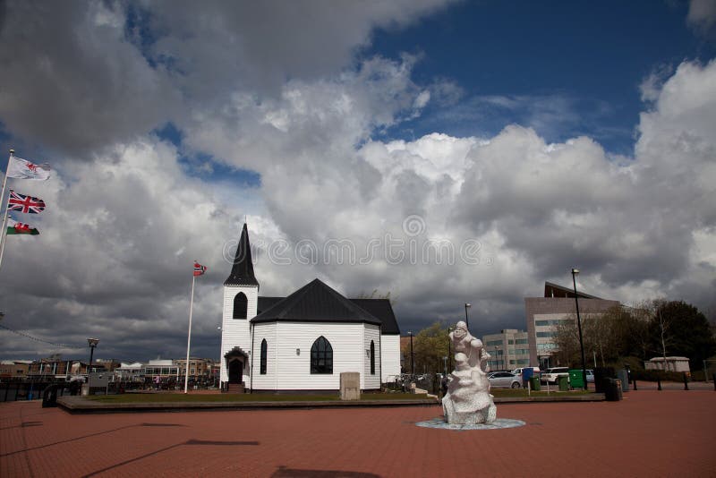 Cardiff Bay stock photo. Image of stormy, south, copper - 24897876